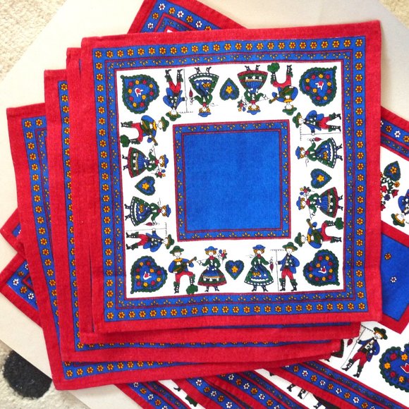 SEIT German | Dining | Vintage Seit Bavarian German Folk Art Austrian 4 ...